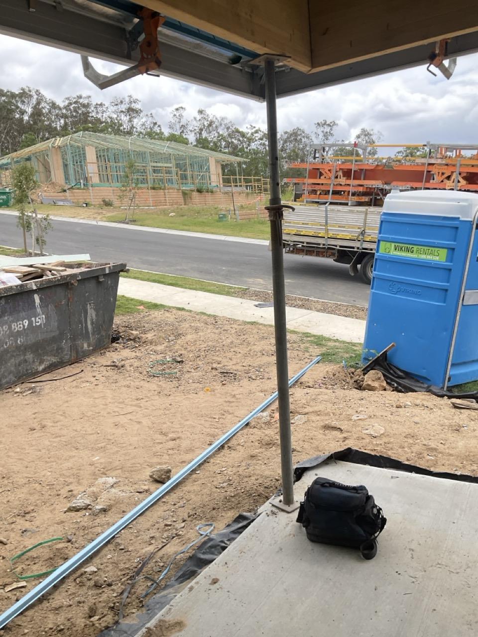 Photo of site secured / other trades onsite / fence tampered / fence ...