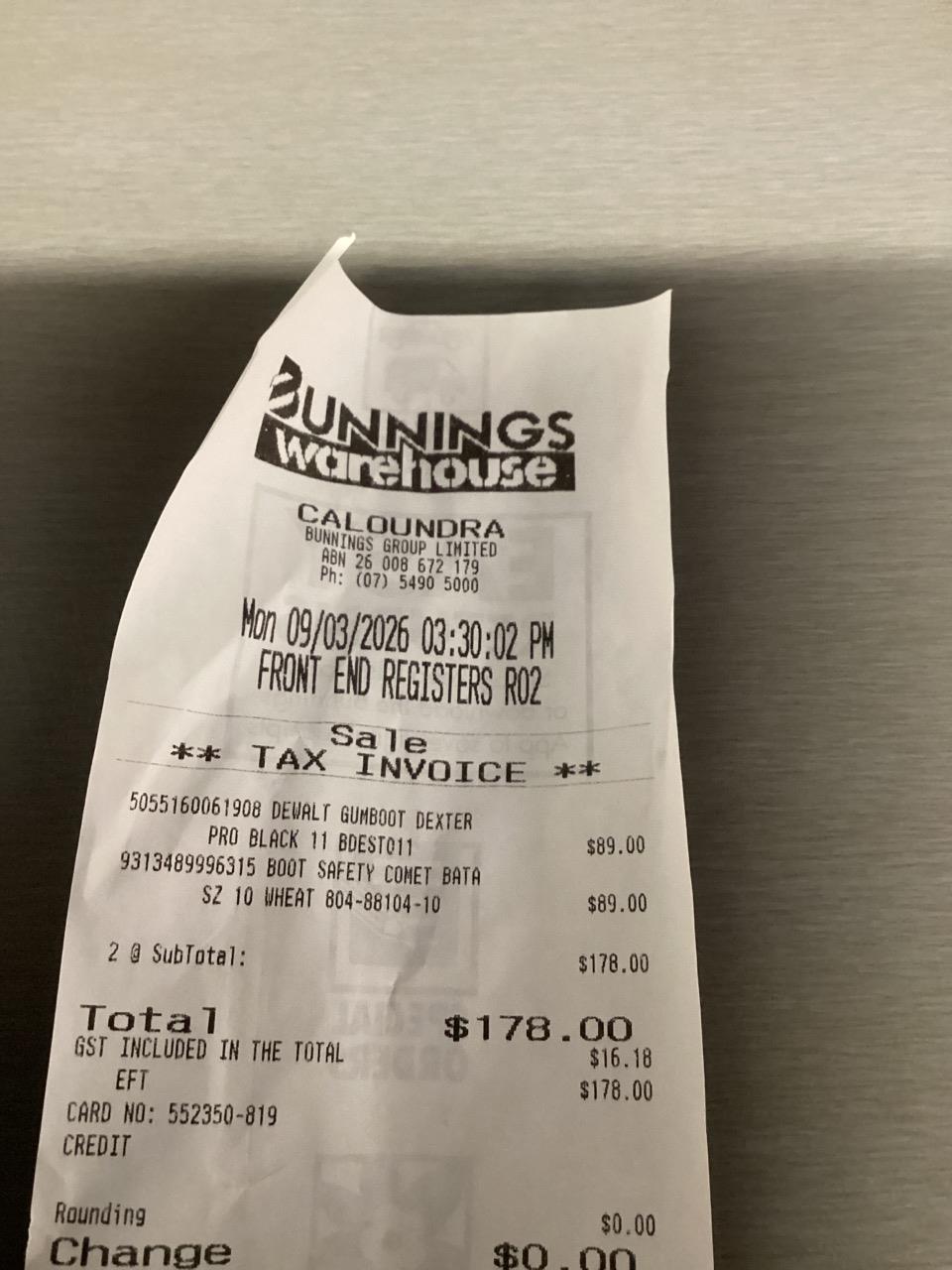 Work Boot Reimbursement Form